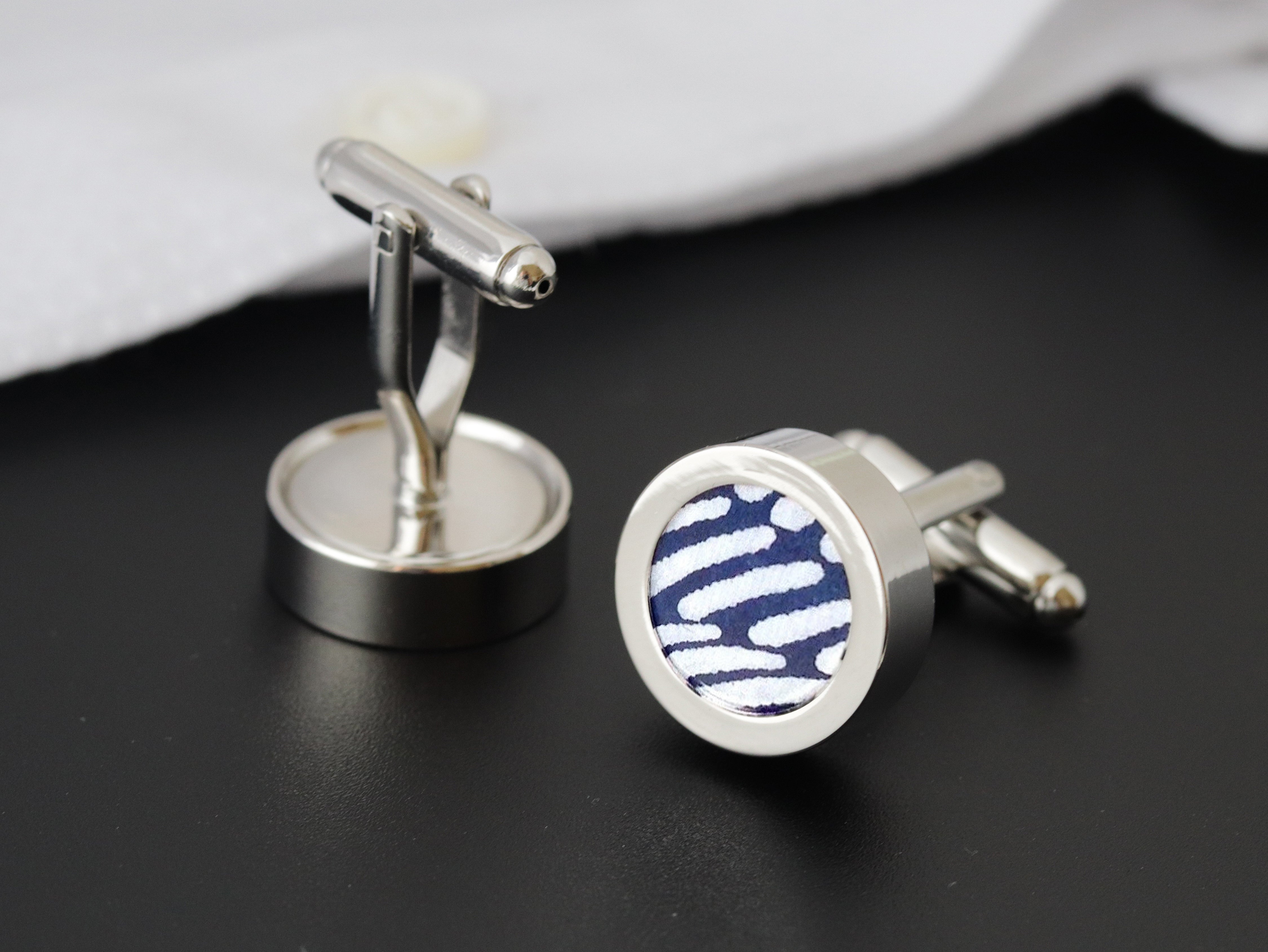Northern Sky Japanese Paper Cufflinks & Tie Clip – Paper Anniversary ...