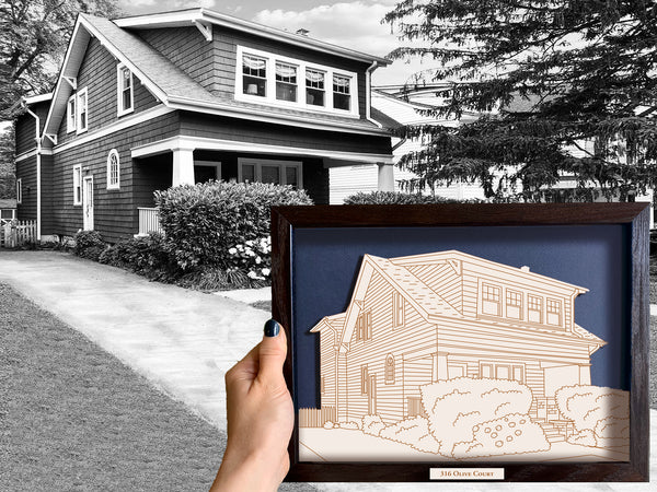 Paper Wall Art • Personalized with Your Home – Paper Anniversary® by ...