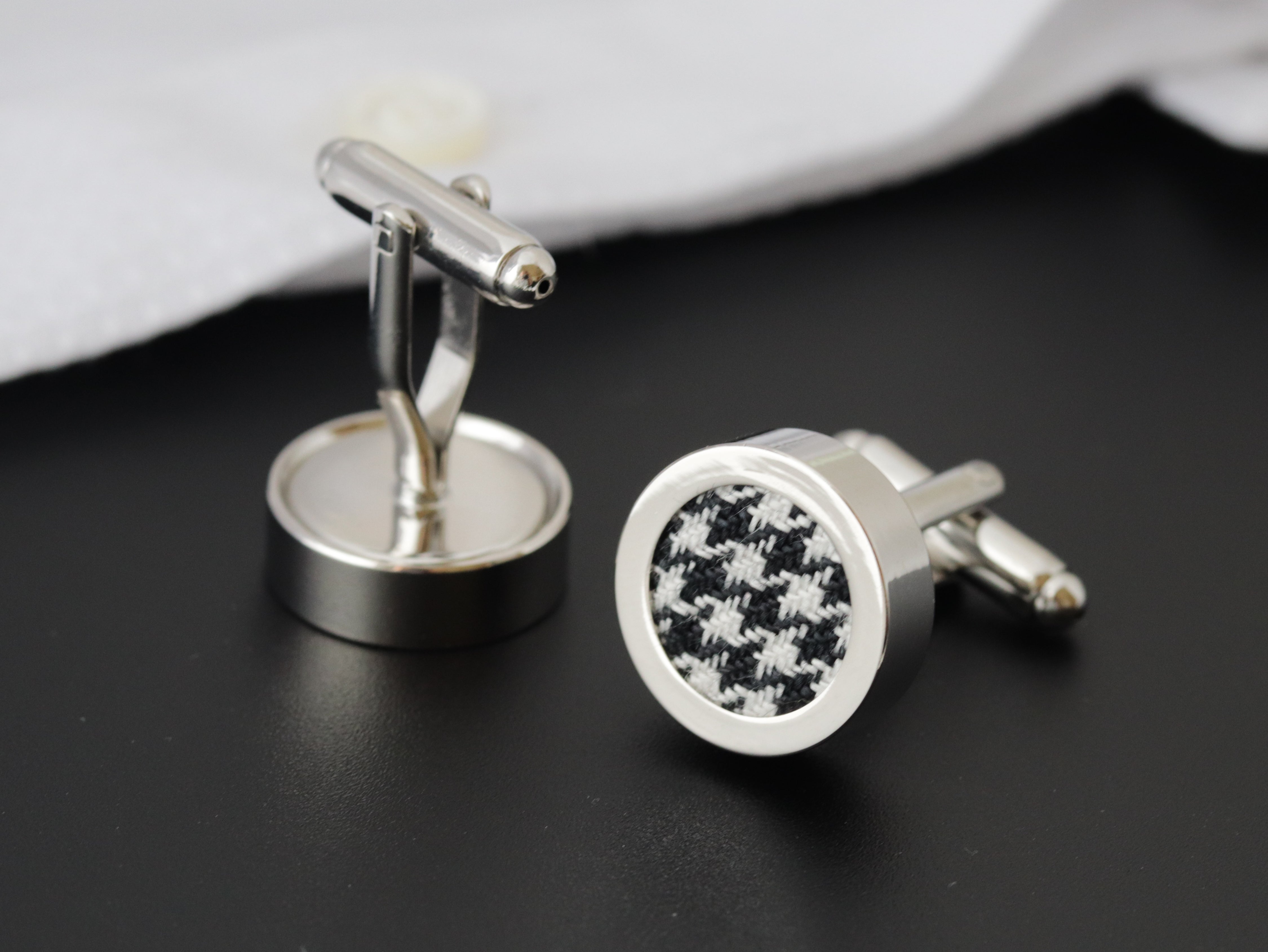 Scottish Linen Cufflinks | Linen Anniversary Gift – Paper Anniversary ...